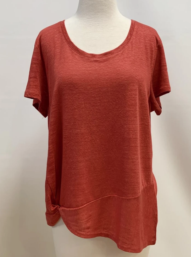 Sunset Linen Jersey Top